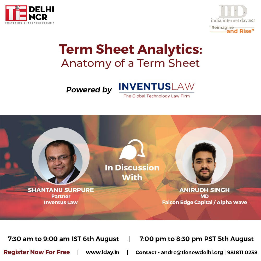 Online Event: 'Term Sheet Analytics: Anatomy of a Term Sheet - Inventus Law